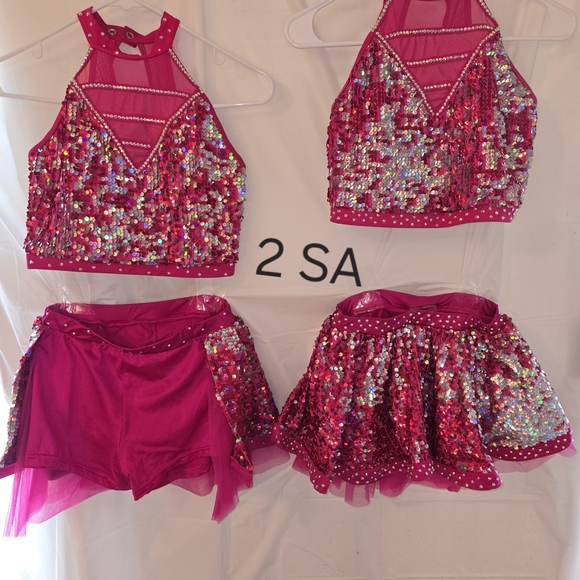 Costumes | Sparkling Pink Sequin Kids Costume Set | Poshmark